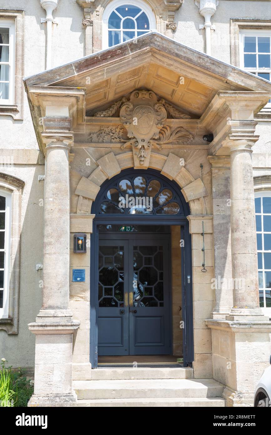The entrance of Fowey Hall Hotel in Cornwall Stock Photo - Alamy