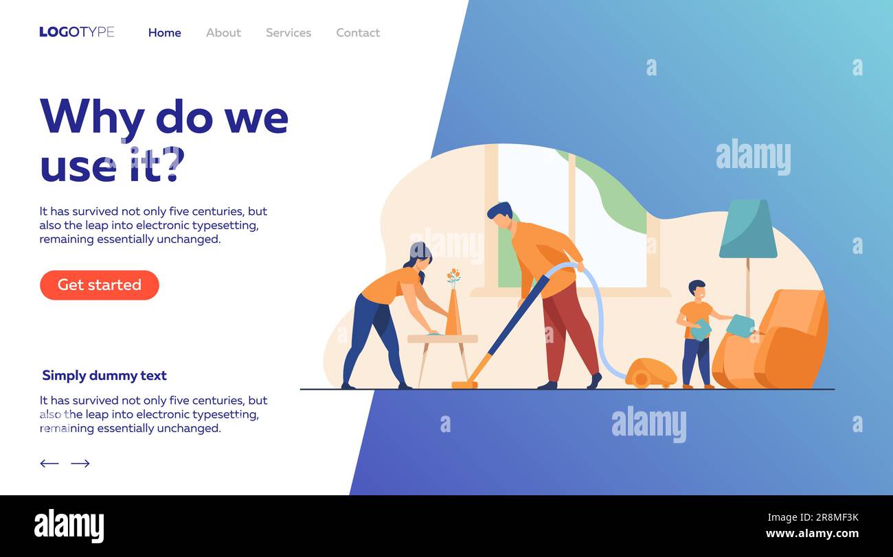 Family housekeeping Stock Vector Images - Alamy