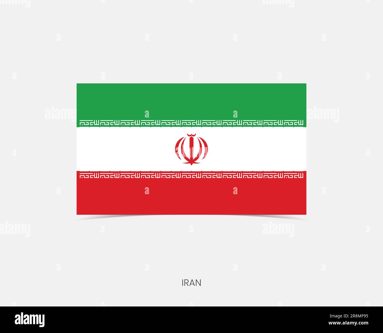 Flat iranian flag hi-res stock photography and images - Alamy