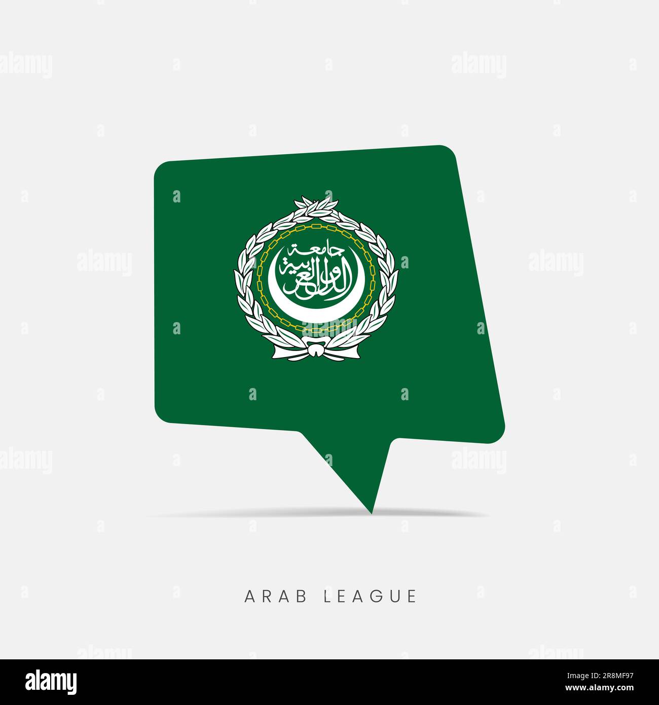 Arab League flag bubble chat icon Stock Vector Image & Art - Alamy