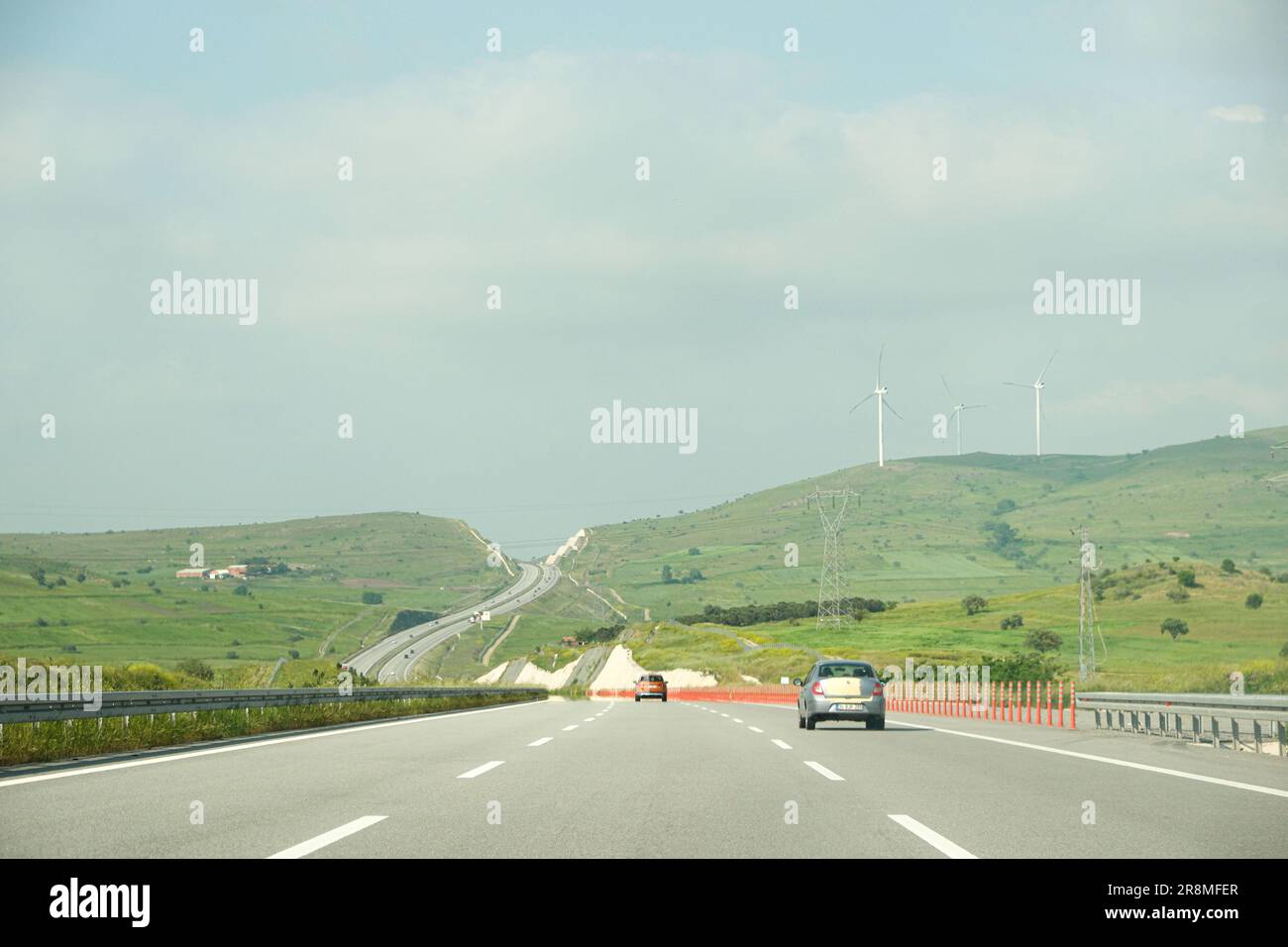 Izmir, Turkiye - May 27 2023: Izmir Istanbul Highway road background ...