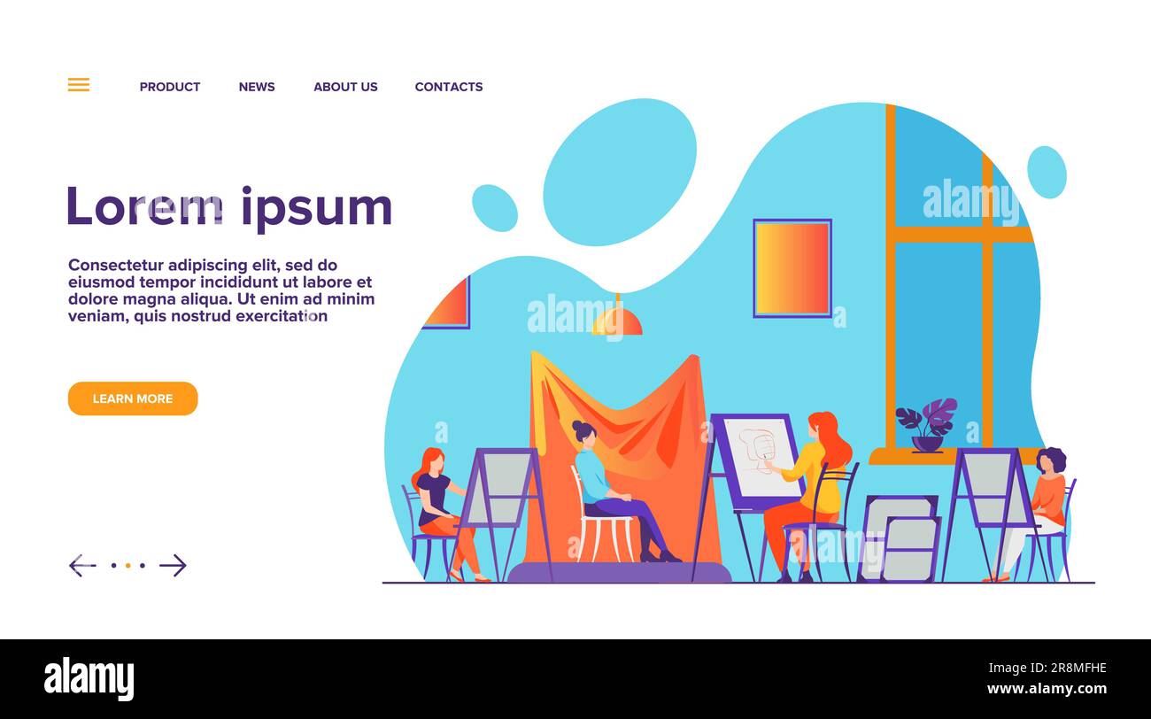 Model posing for art workshop Stock Vector Image & Art - Alamy