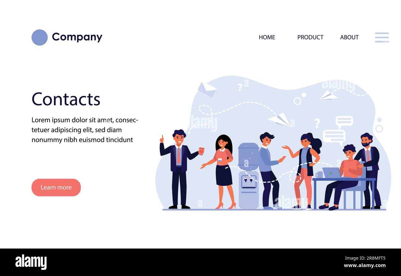 Contact methods between colleagues [Converted] Stock Vector Image & Art ...