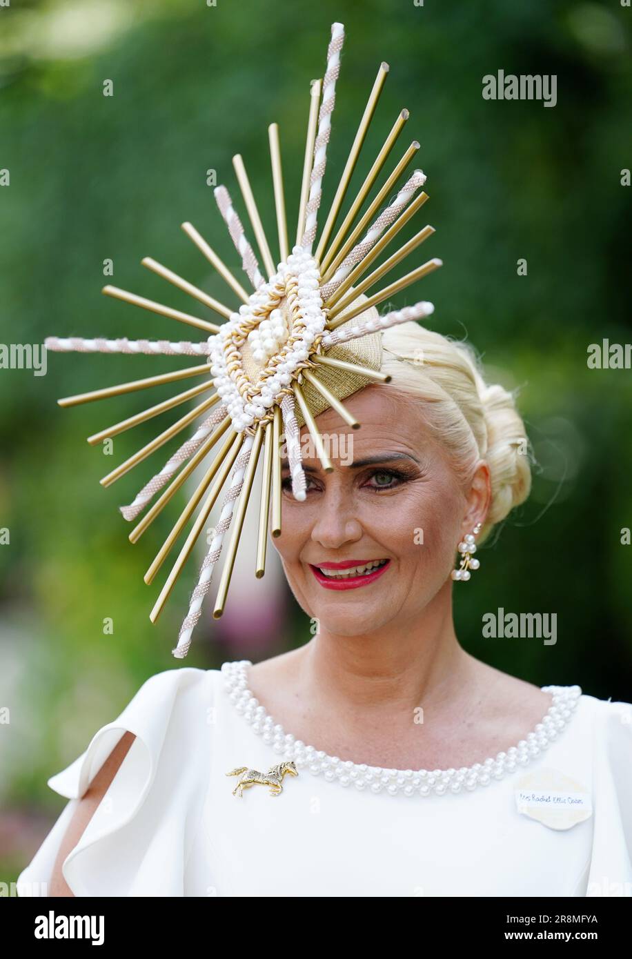 Rachel Ellis Oates arrives for day three of Royal Ascot at Ascot ...