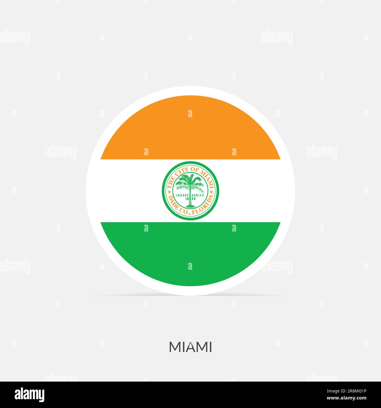 Miami icon Stock Vector Images - Alamy