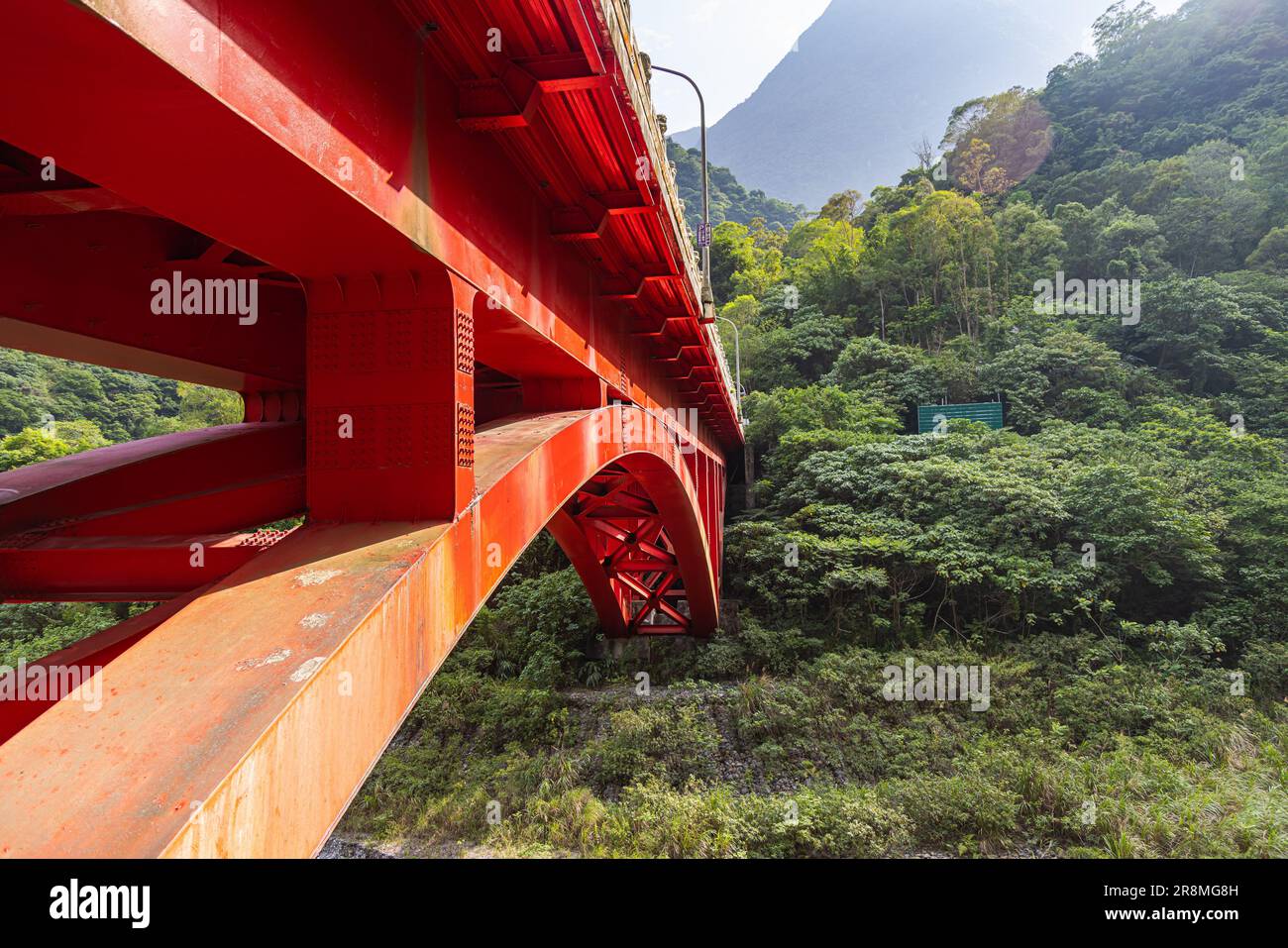Shakadang bridge over the Liwu River at the entrance of the Shakadang ...