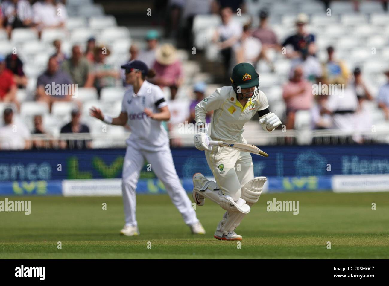 Phoebe Litchfield of Australia makes one run during the Metro Bank ...