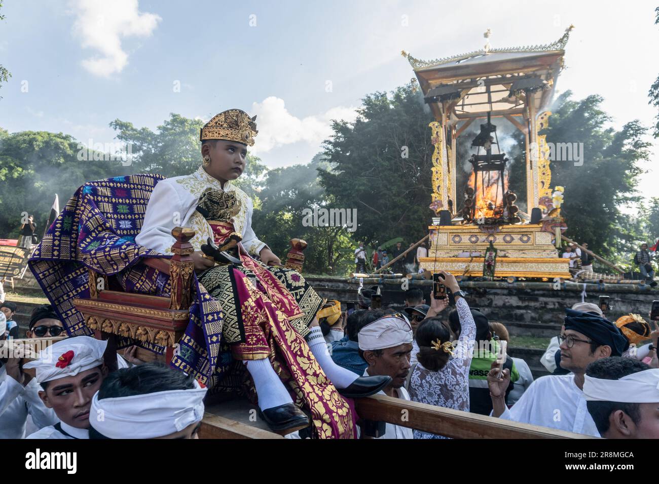 Denpasar, Indonesia. 21st June, 2023. A member of the royal family is ...