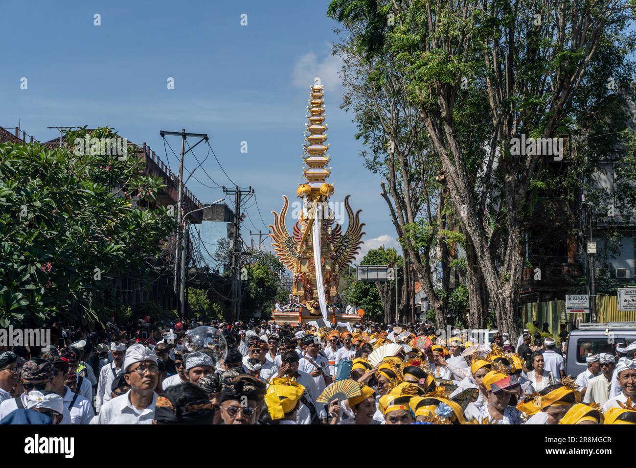 Denpasar, Indonesia. 21st June, 2023. People march to accompany the ...