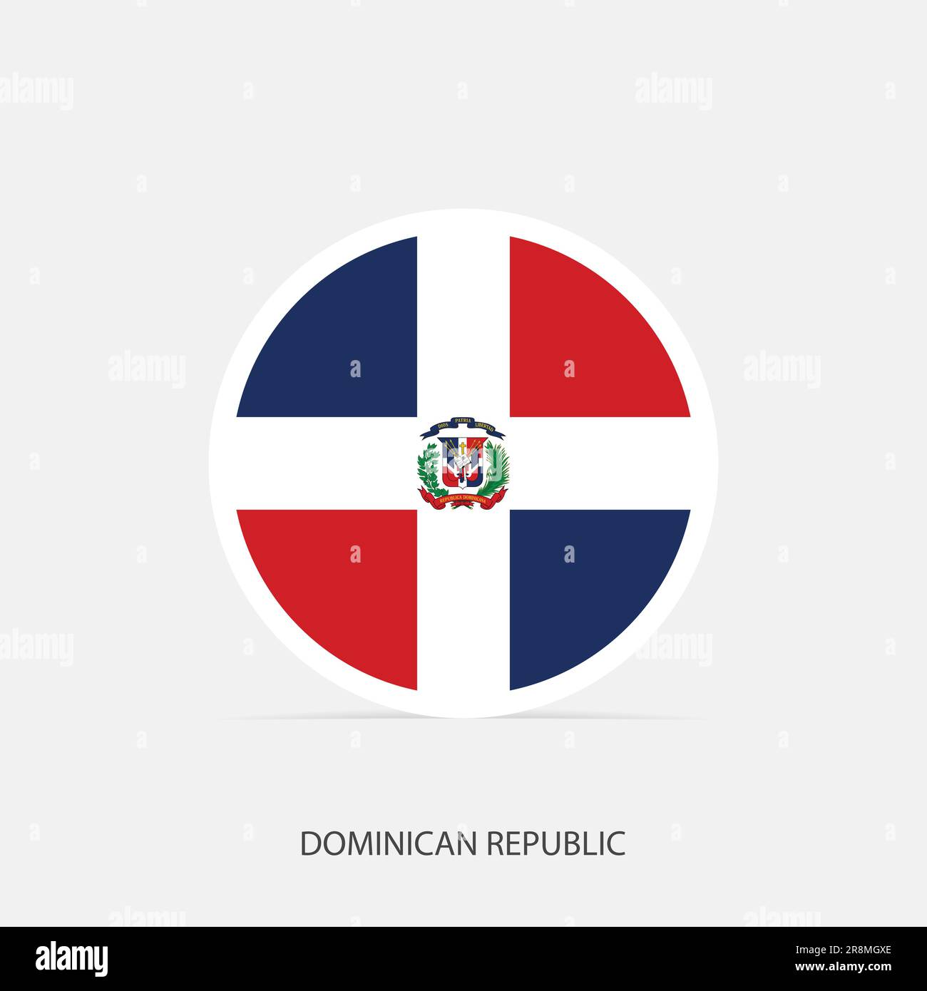 Flag map of the dominican republic Stock Vector Images - Alamy