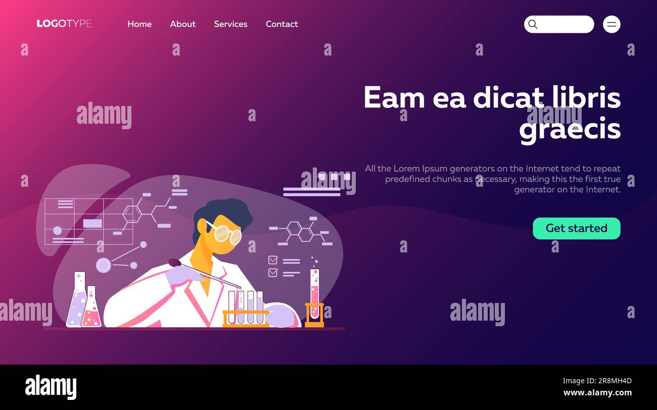 Medical researcher working liquid Stock Vector Images - Alamy