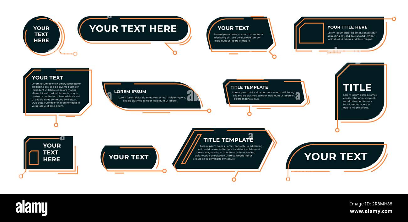 Digital callout titles set Stock Vector Image & Art - Alamy