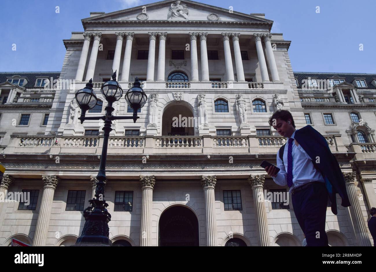 London, England, UK. 22nd June, 2023. Exterior view of the Bank of ...