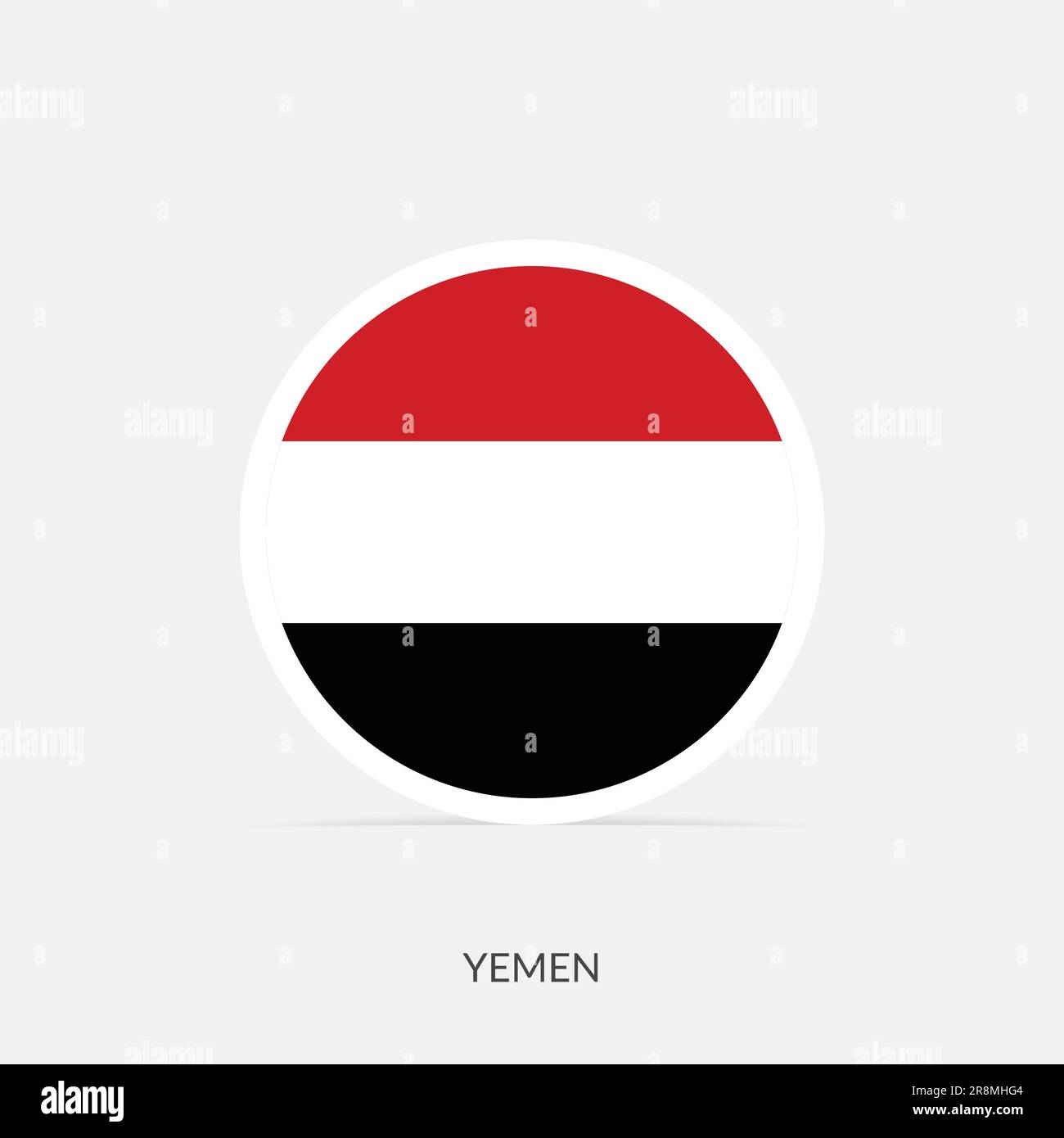 Yemen icon circle Stock Vector Images - Alamy