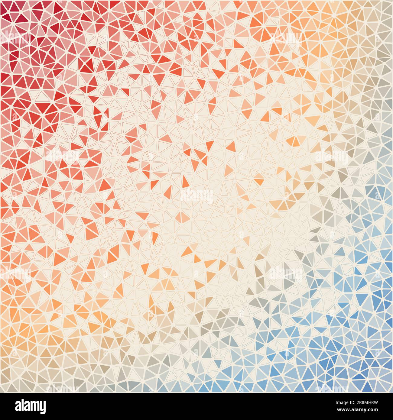 Abstract geometric background. Attractive scattered low poly triangles with colored gradient ...