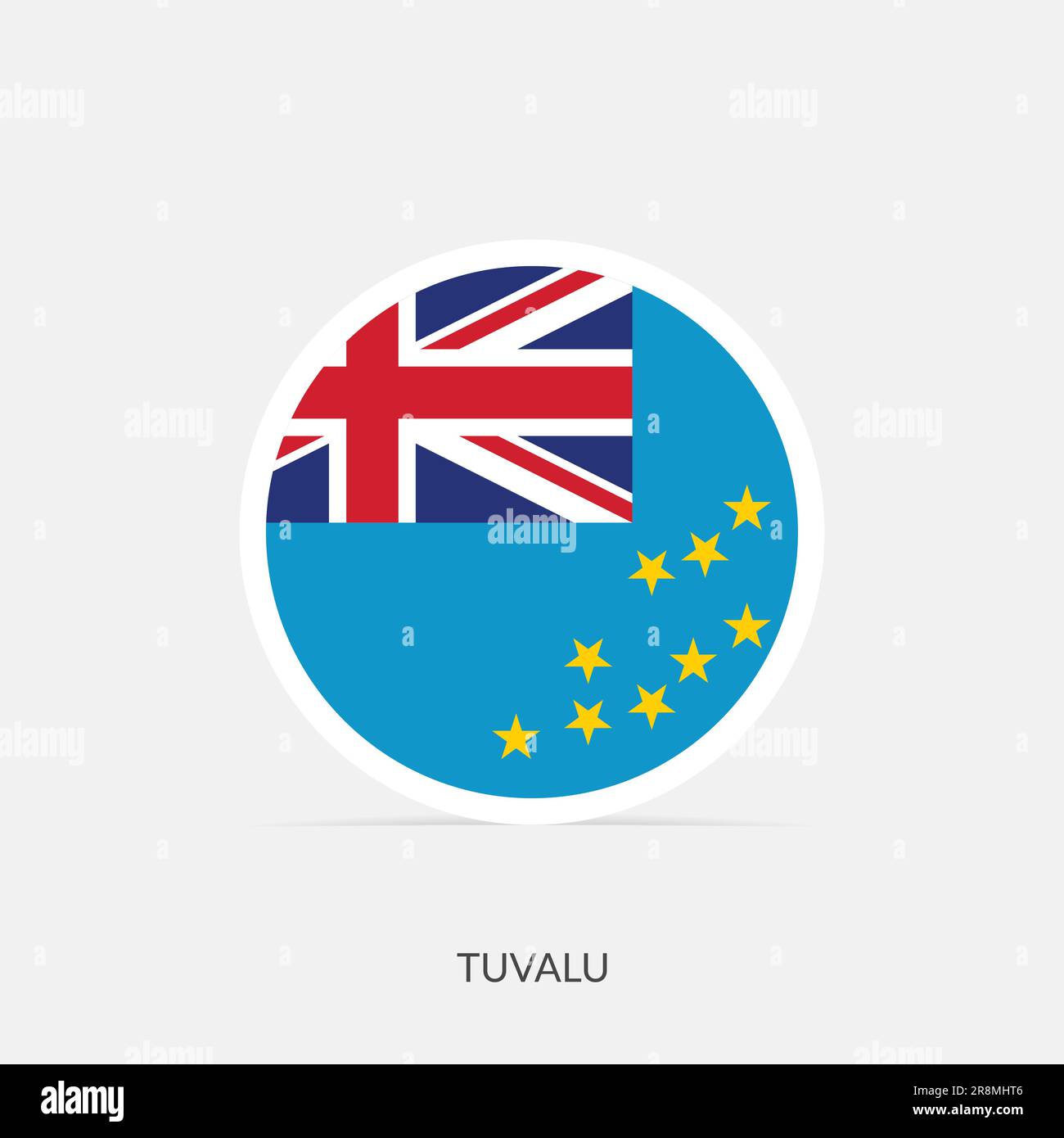 Tuvalu flag map Stock Vector Images - Alamy
