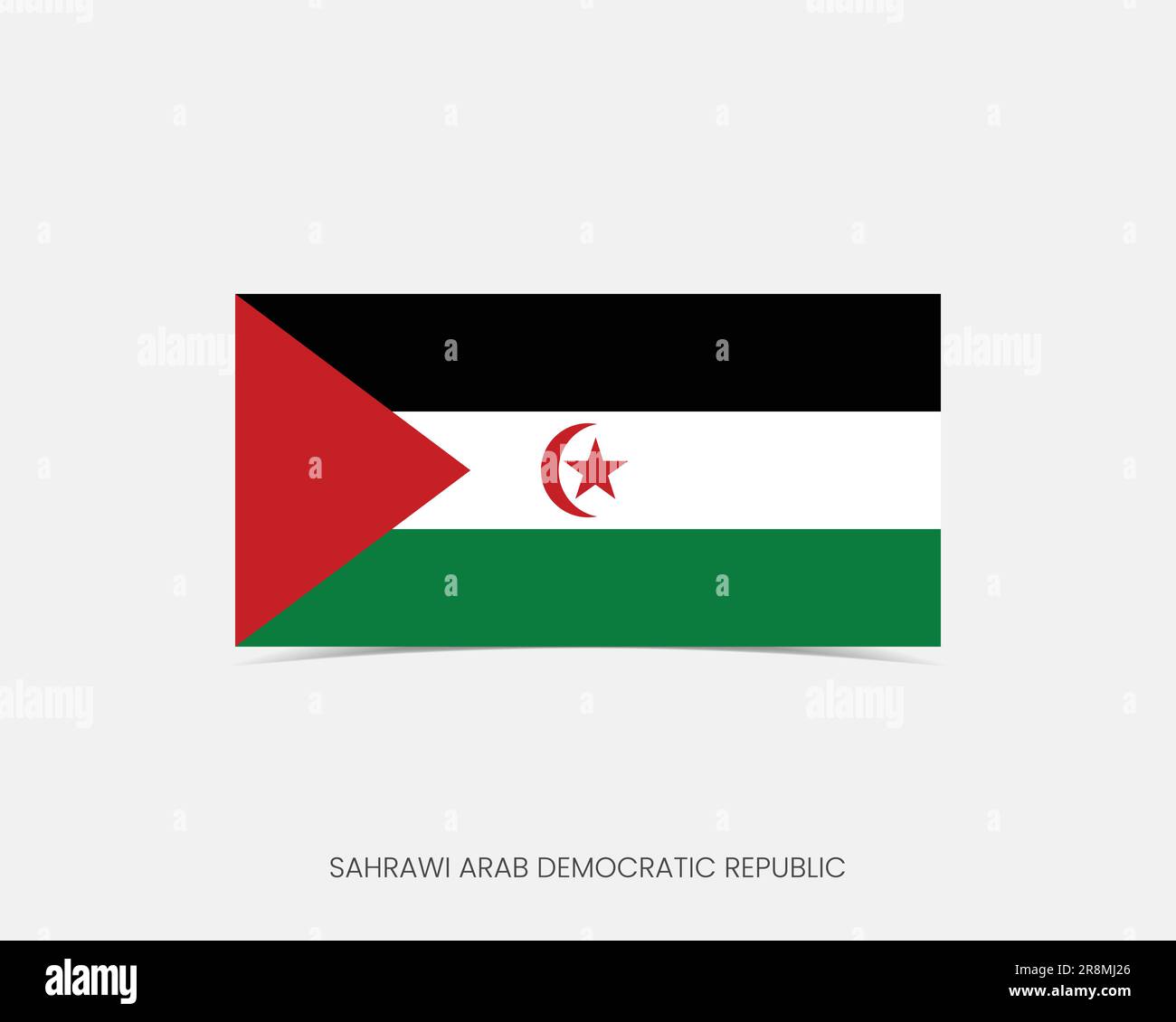 Sahrawi arab democratic flag map hi-res stock photography and images ...