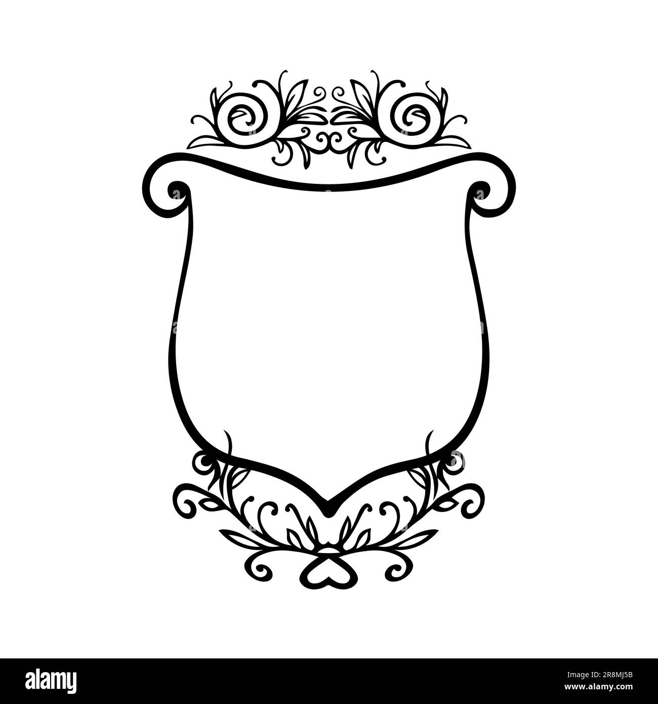 Crest border Stock Vector Images - Alamy