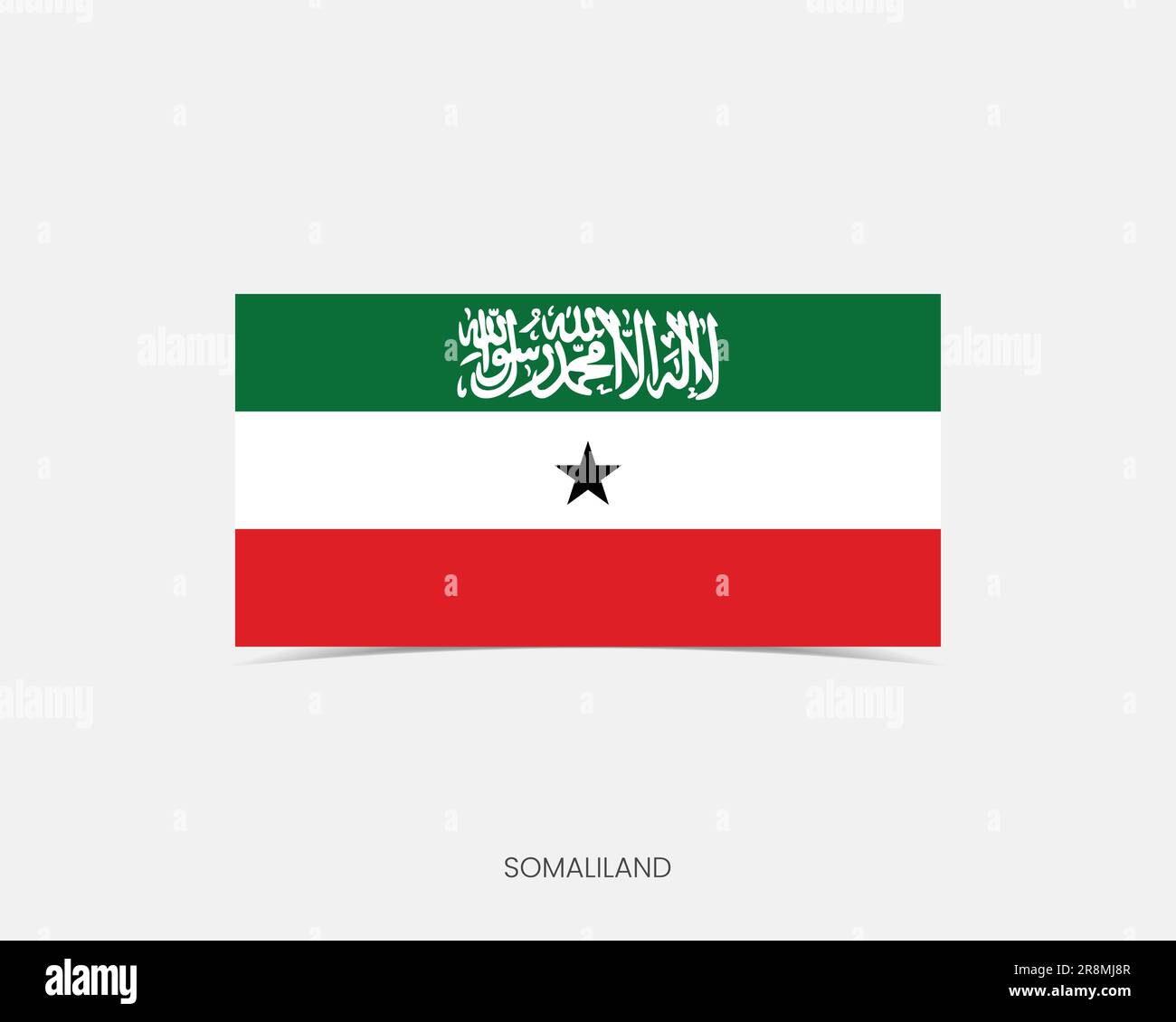 Somaliland Rectangle flag icon with shadow Stock Vector Image & Art - Alamy