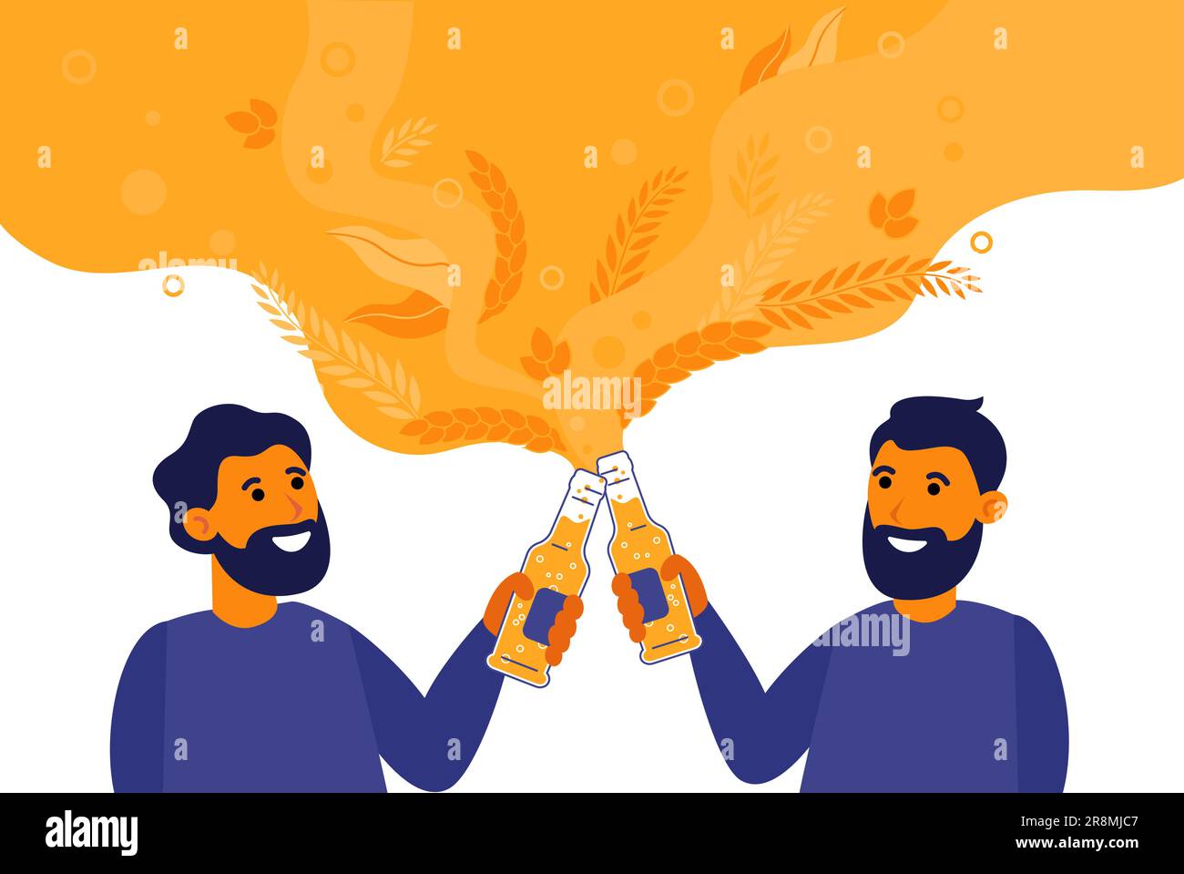 Young men drinking party Stock Vector Images - Alamy