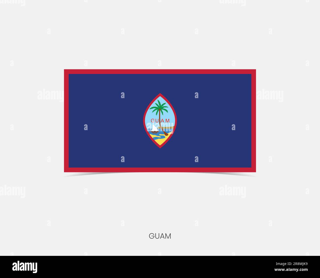 Flag territory guam Stock Vector Images - Alamy
