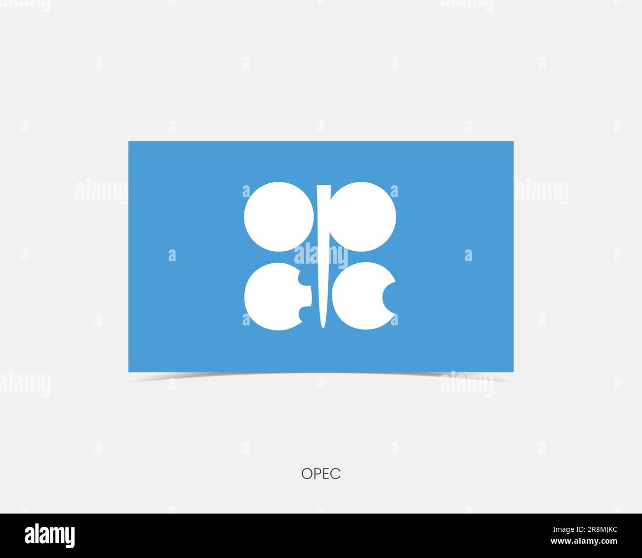 OPEC Rectangle flag icon with shadow Stock Vector Image & Art - Alamy