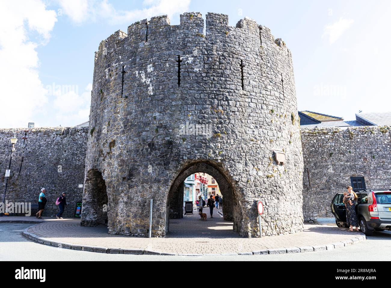 The Tenby town walls are Grade I-listed medieval defensive structures ...