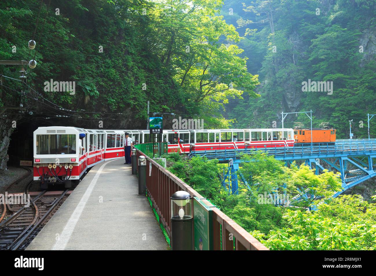 Kurobe Gorge Railway and Kuronagi Station Stock Photo - Alamy