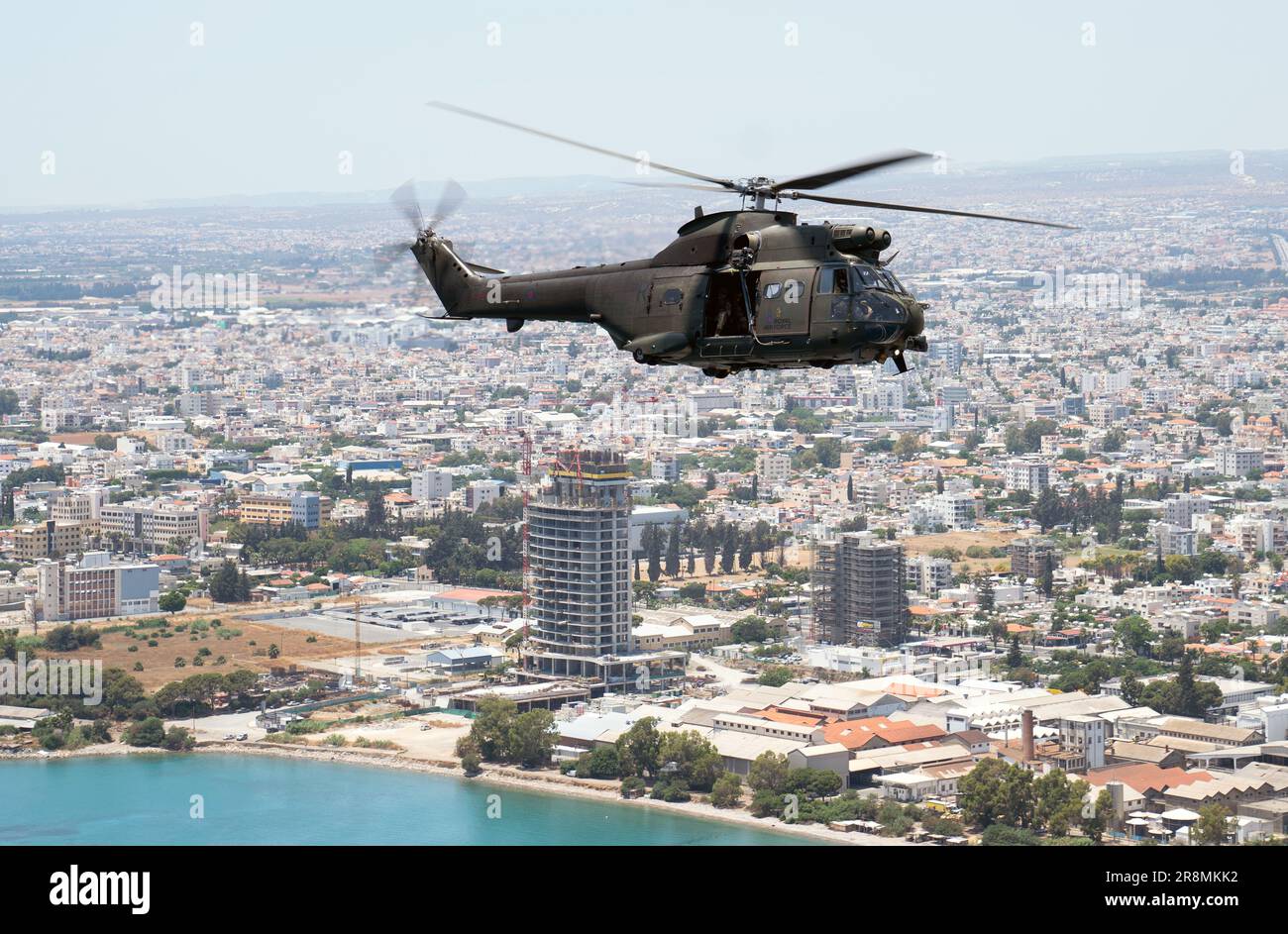 A Puma helicopter from 84 Squadron based at RAF Akrotiri in Cyprus ...
