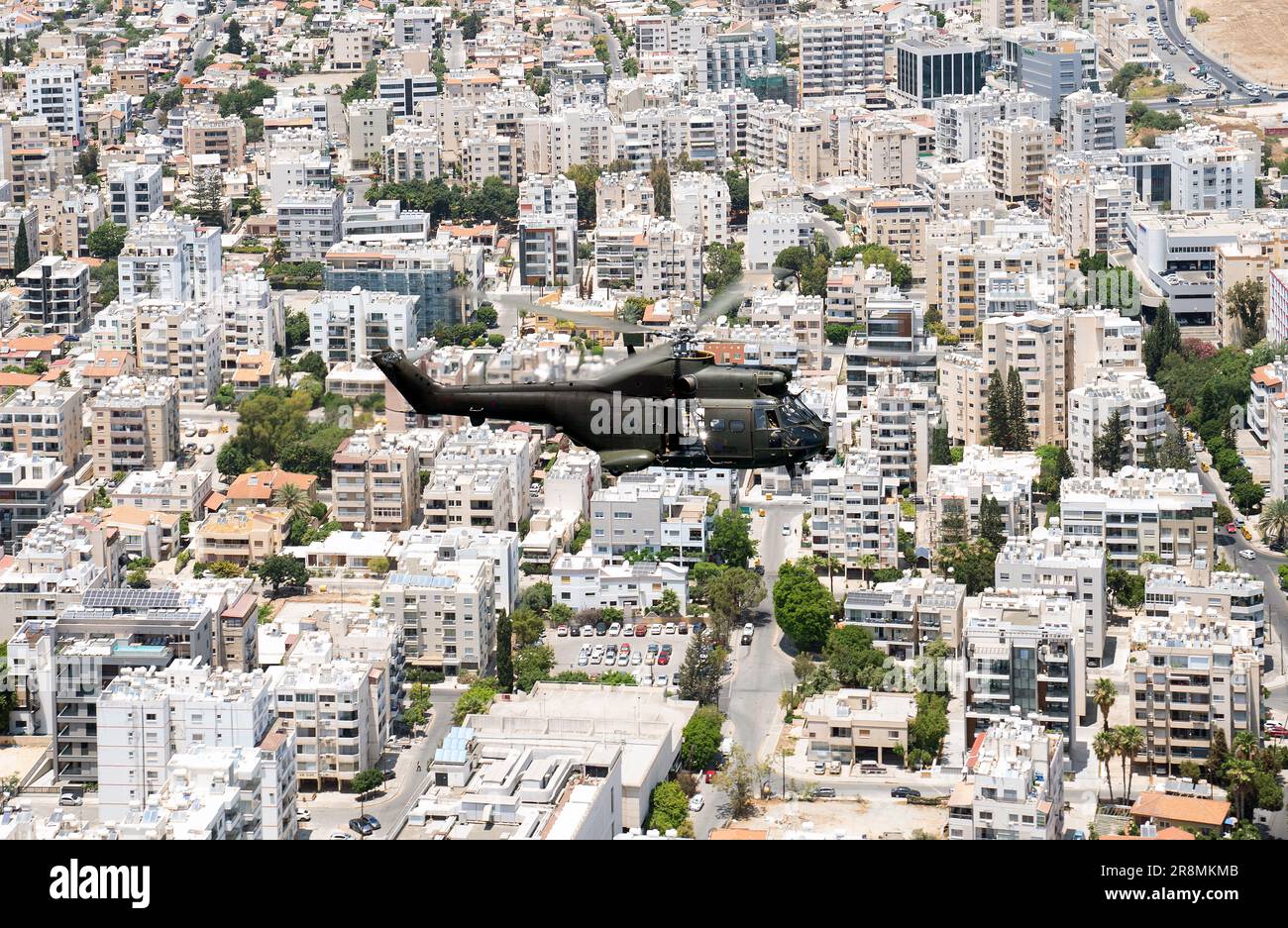 A Puma helicopter from 84 Squadron based at RAF Akrotiri in Cyprus ...