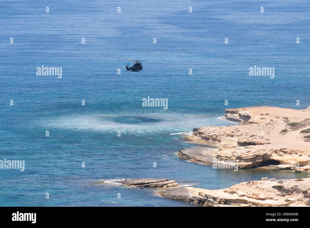A Puma helicopter from 84 Squadron based at RAF Akrotiri in Cyprus ...