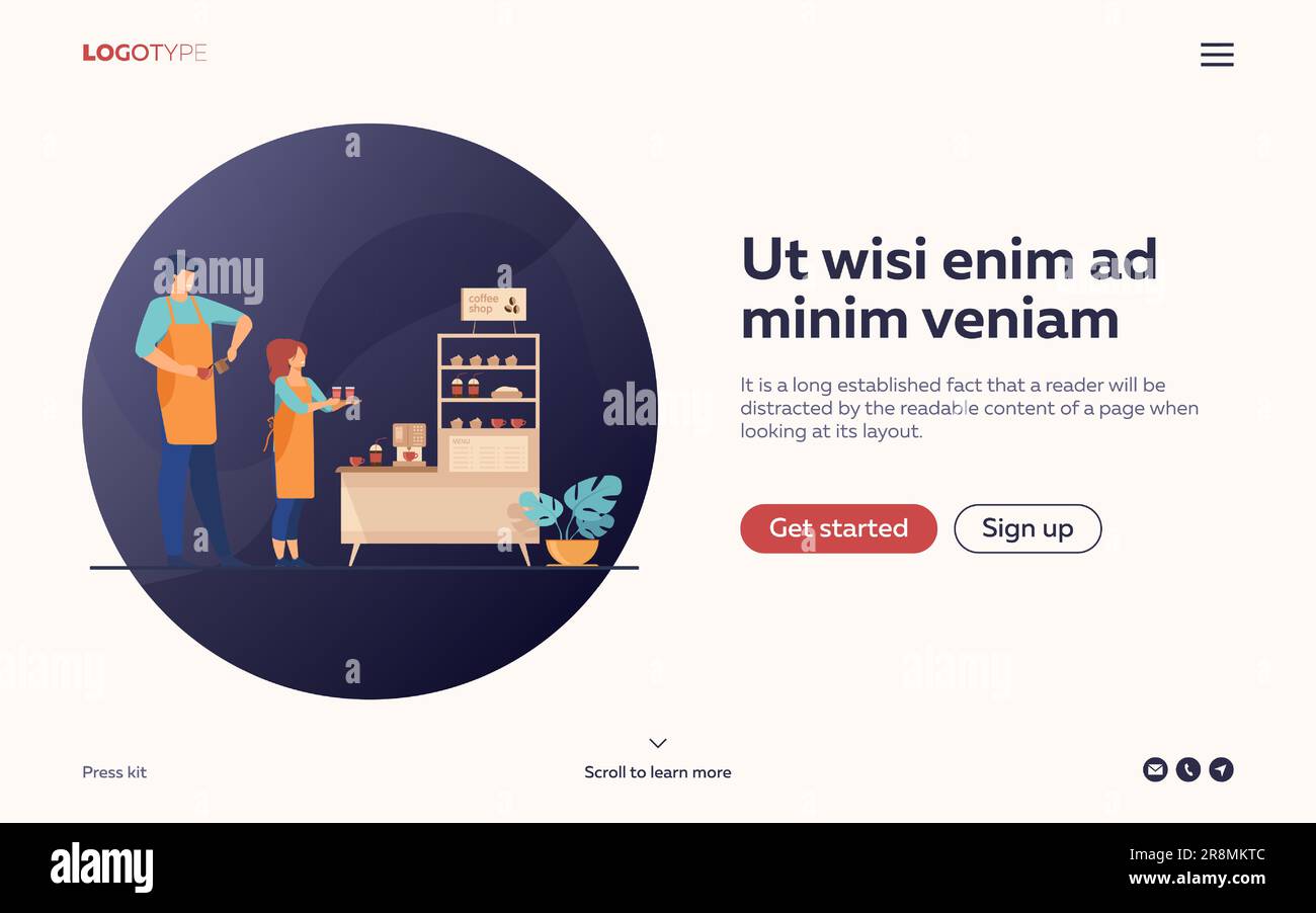 Man woman coffee go Cut Out Stock Images & Pictures - Alamy