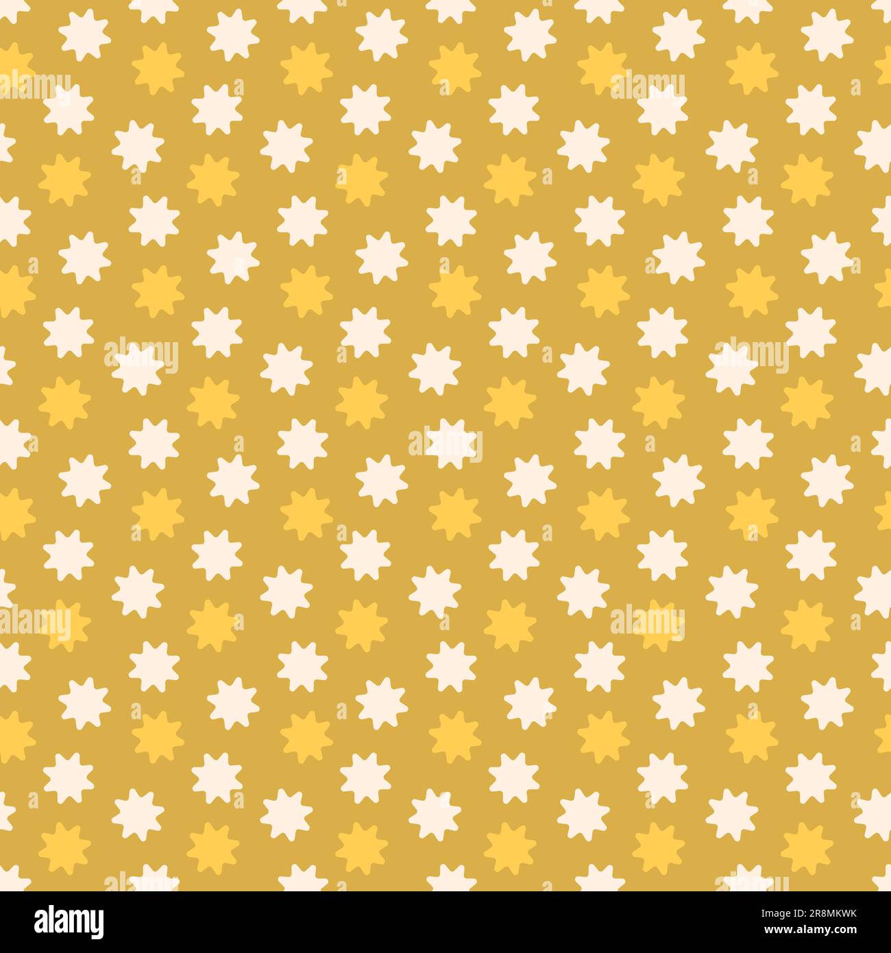 Summer Daisy Floral 70s Retro Seamless Pattern Stock Vector Image & Art ...