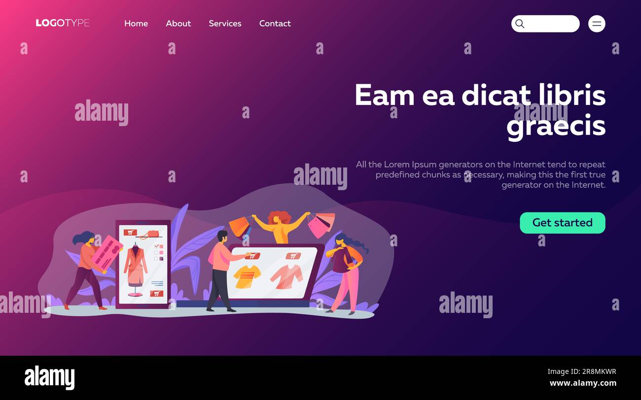 Paying purchases credit card Stock Vector Images - Alamy