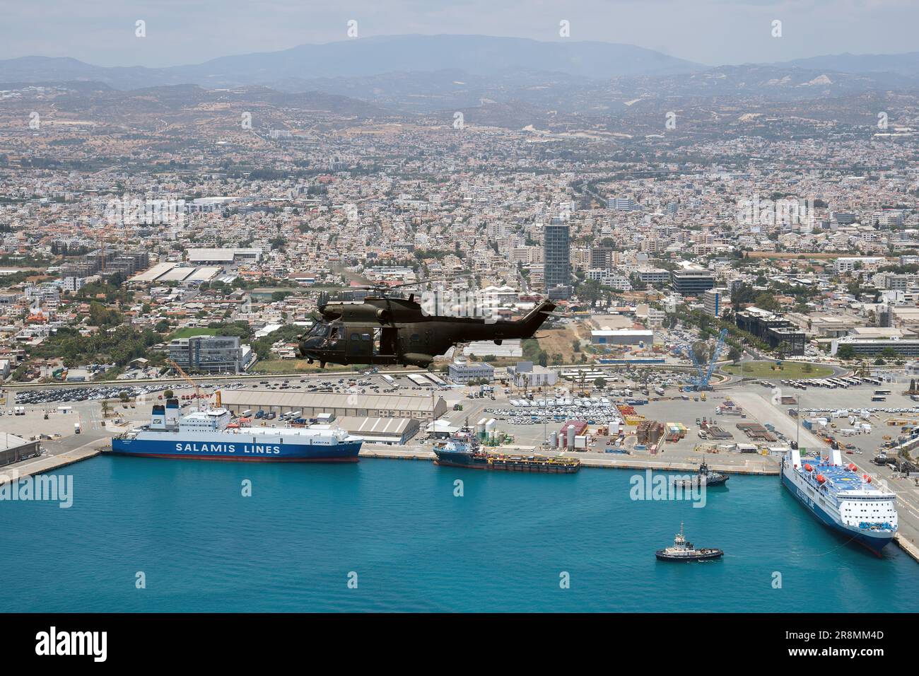 A Puma helicopter from 84 Squadron based at RAF Akrotiri in Cyprus ...
