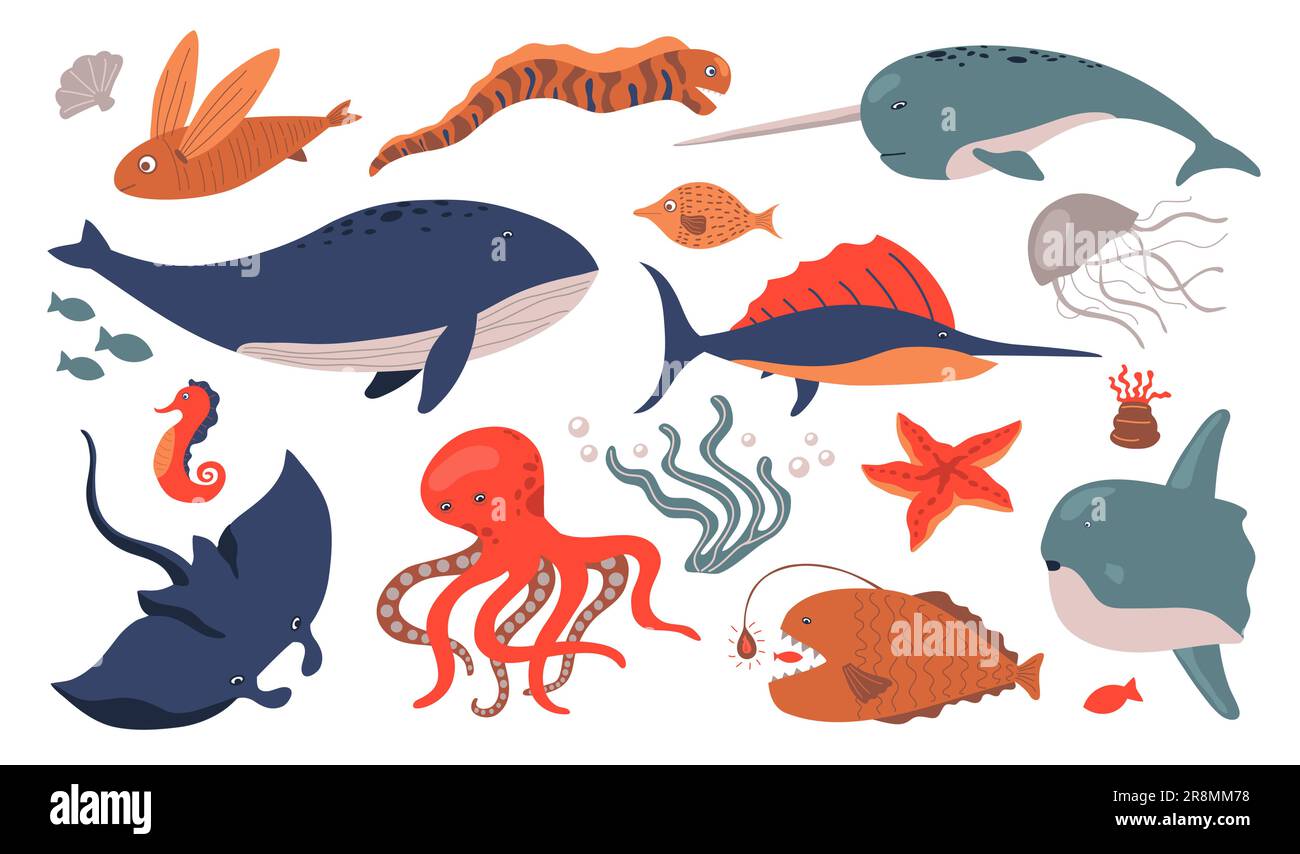 Animal animals aquarium aquatic Stock Vector Images - Alamy
