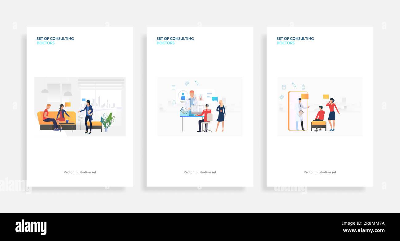 Professional consulting with doctors Stock Vector Images - Alamy