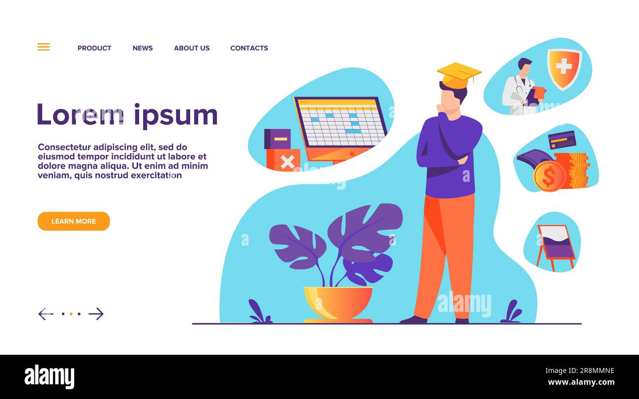 Day in high school Stock Vector Images - Alamy