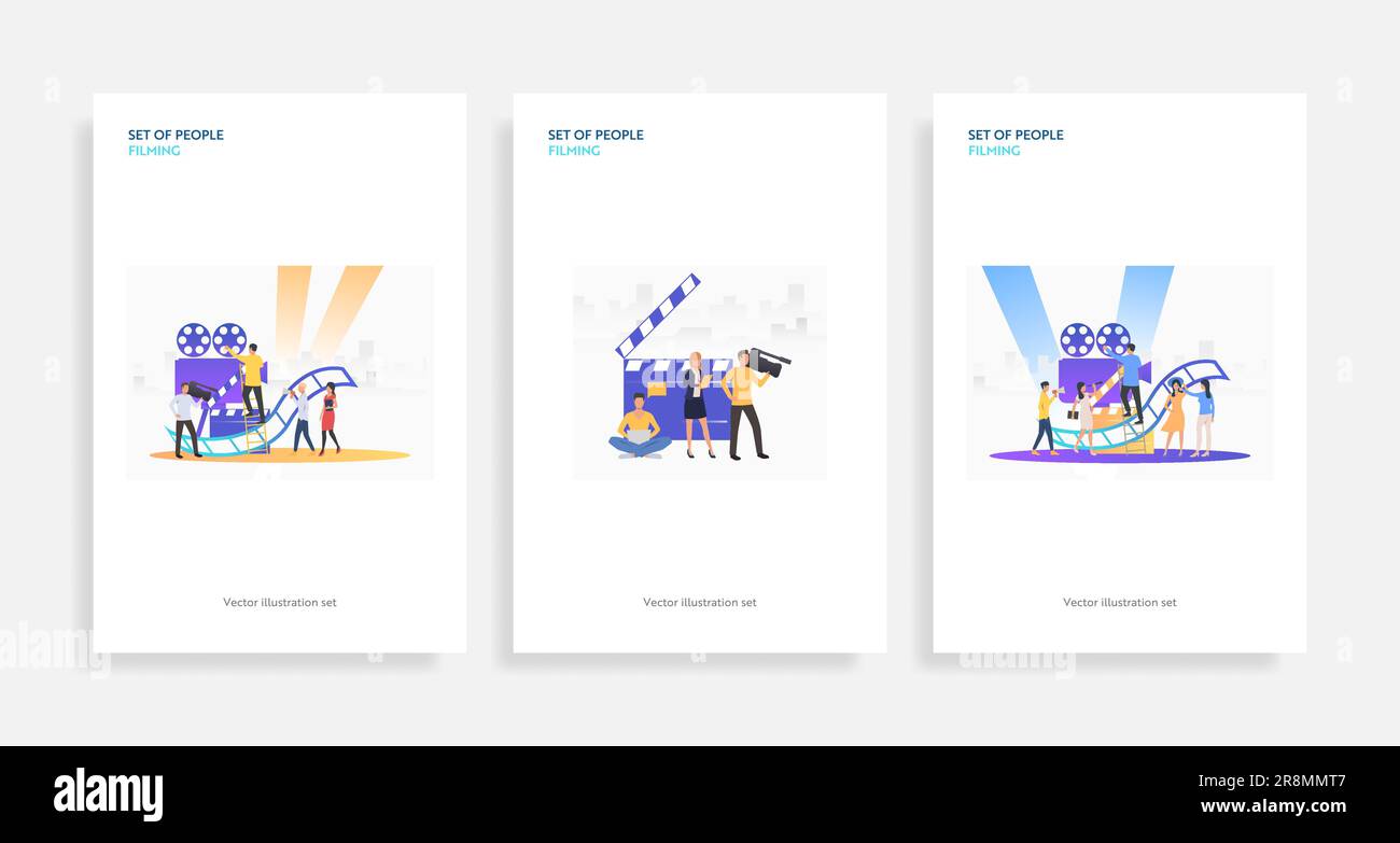 Cameraman filming show Stock Vector Images - Alamy