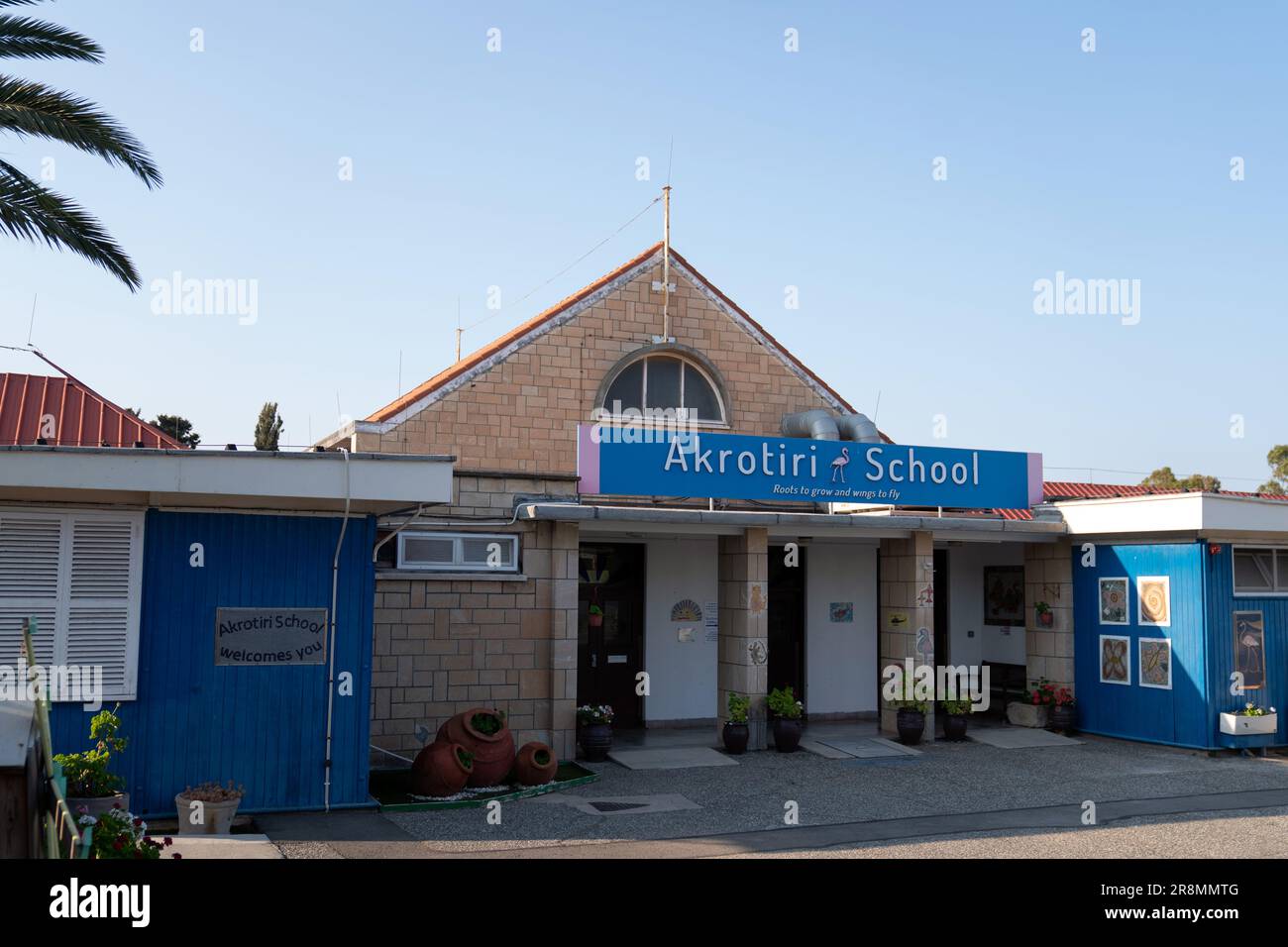 General view of the school on RAF Akrotiri in Cyprus, which is home to ...