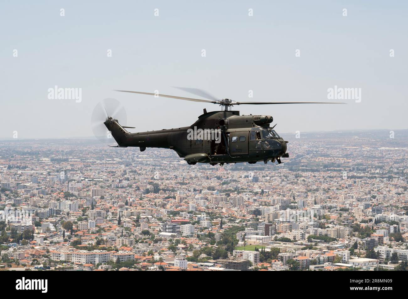 A Puma helicopter from 84 Squadron based at RAF Akrotiri in Cyprus ...
