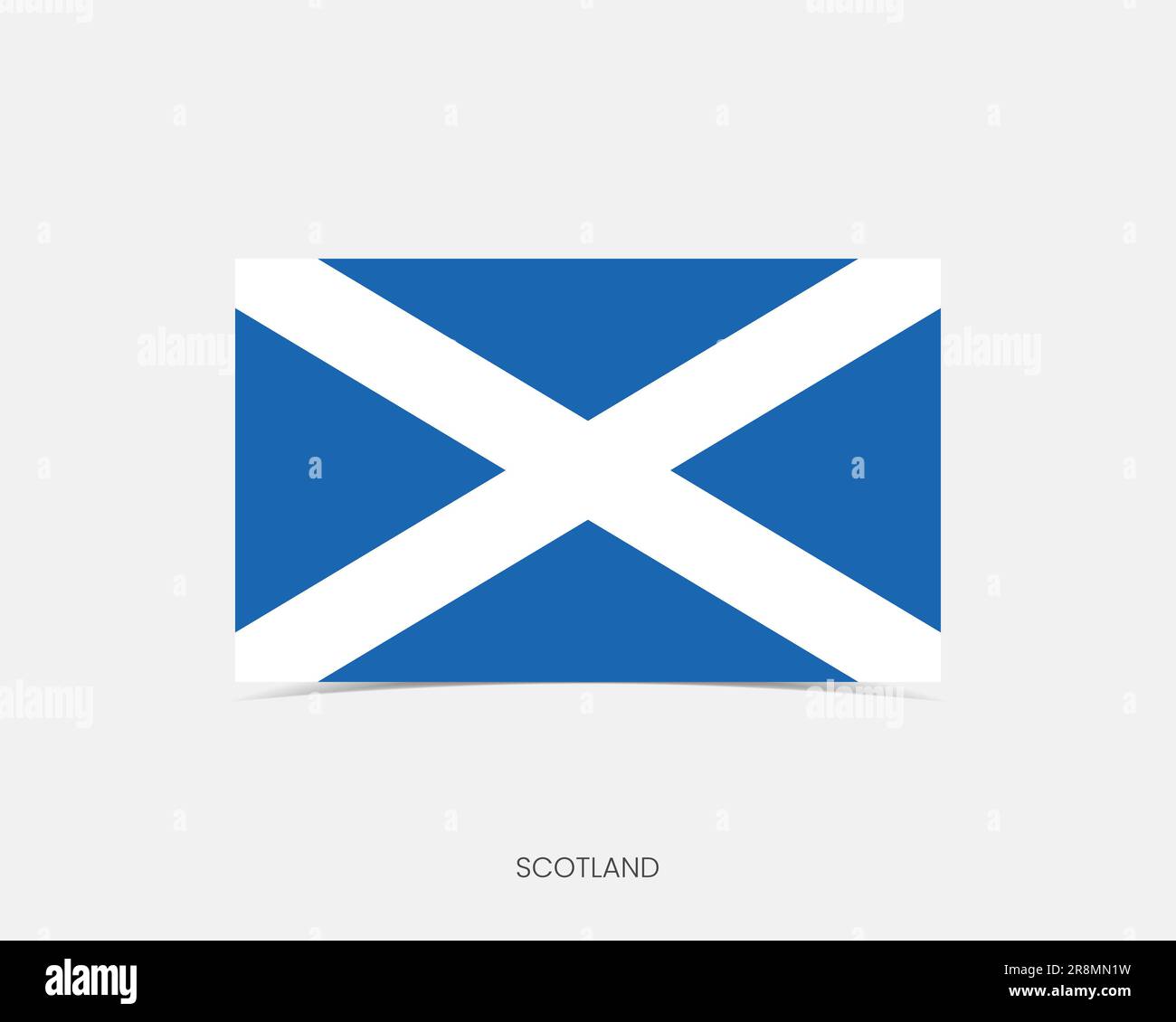 Scotland Rectangle flag icon with shadow Stock Vector Image & Art - Alamy