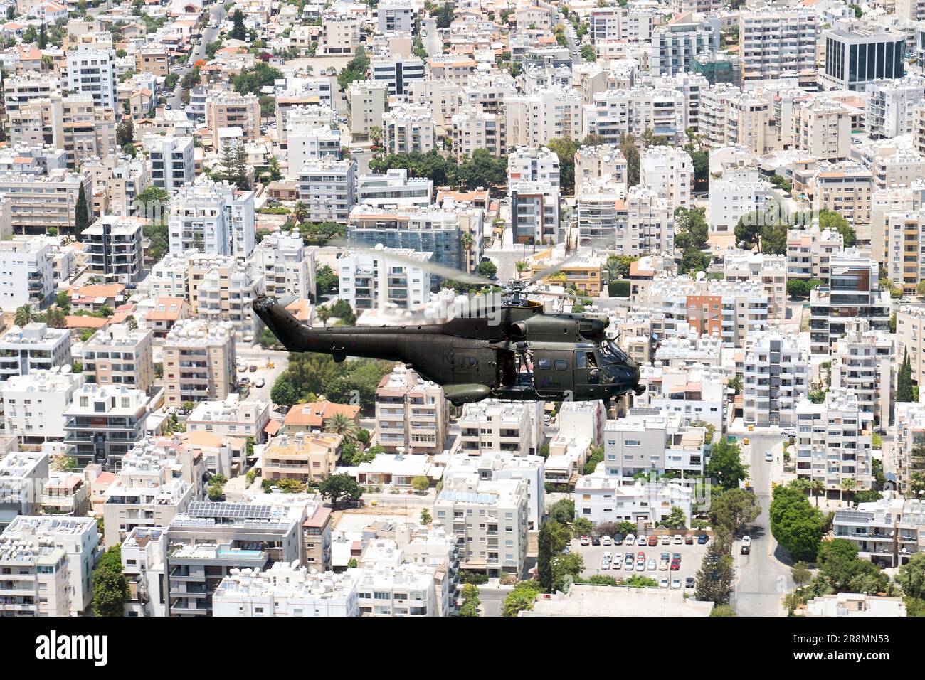 A Puma helicopter from 84 Squadron based at RAF Akrotiri in Cyprus ...
