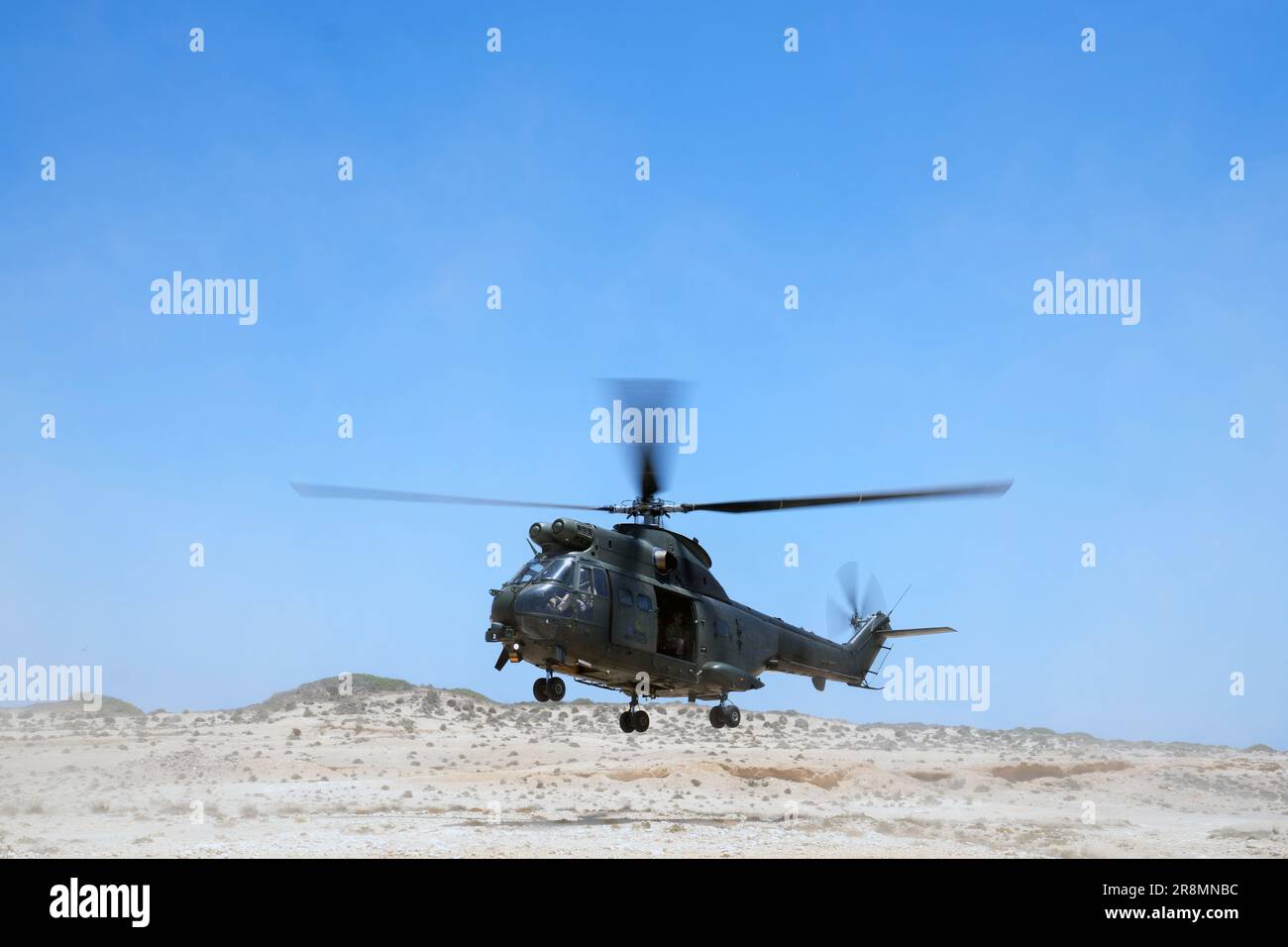 A Puma helicopter from 84 Squadron based at RAF Akrotiri in Cyprus ...