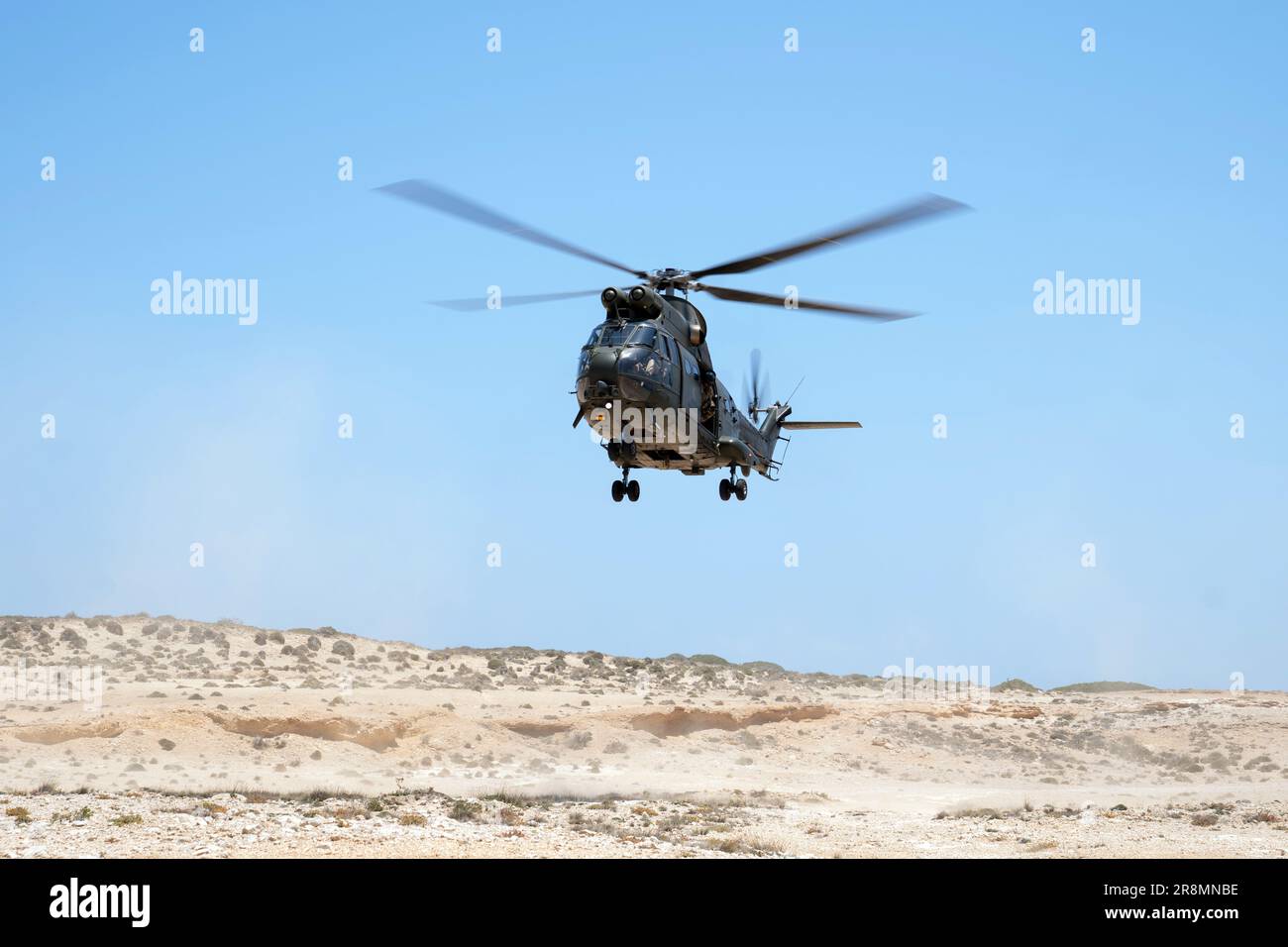A Puma helicopter from 84 Squadron based at RAF Akrotiri in Cyprus ...