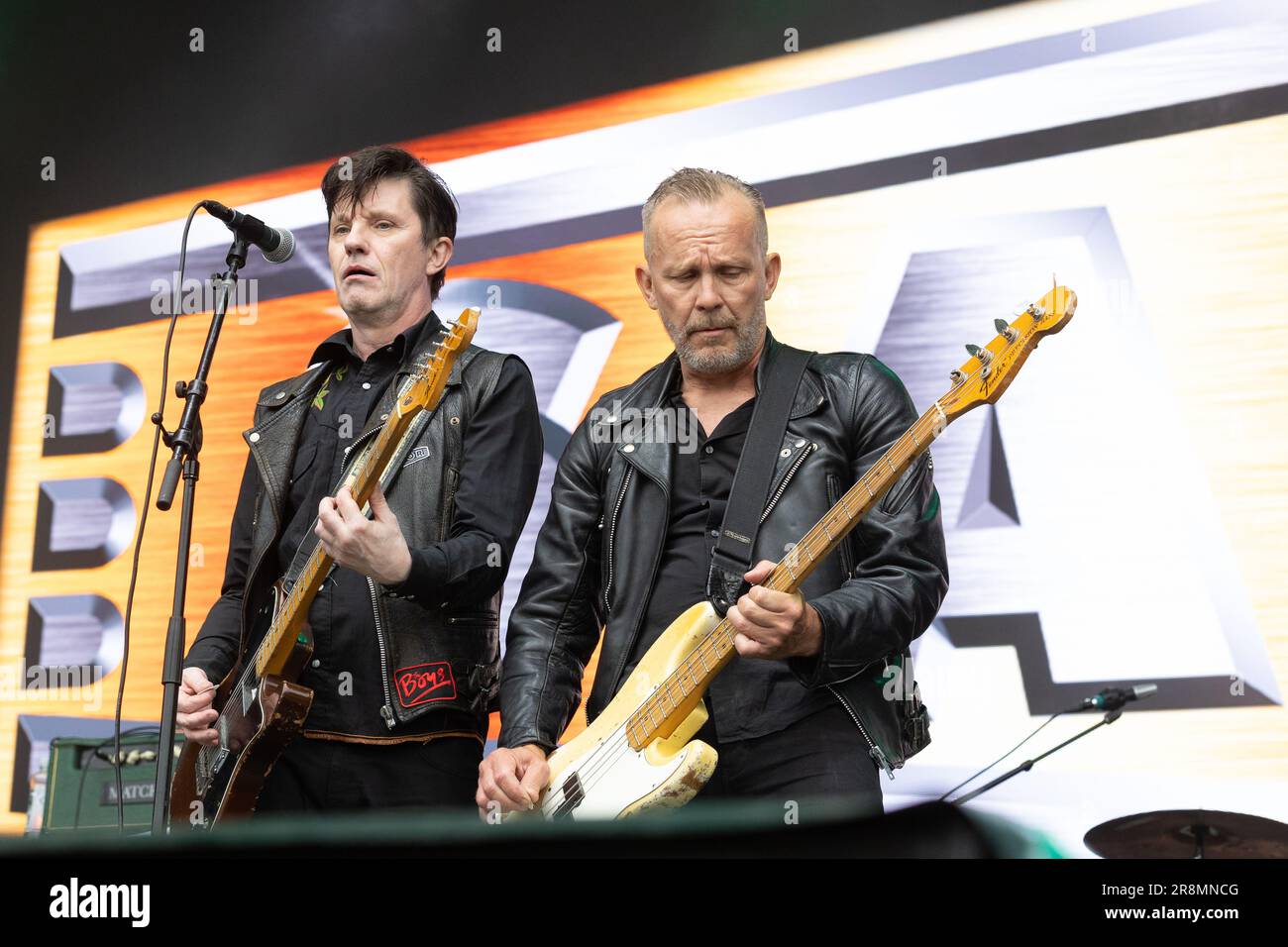 Oslo, Norway. 21st June, 2023. The Swedish rock band Sator performs a ...