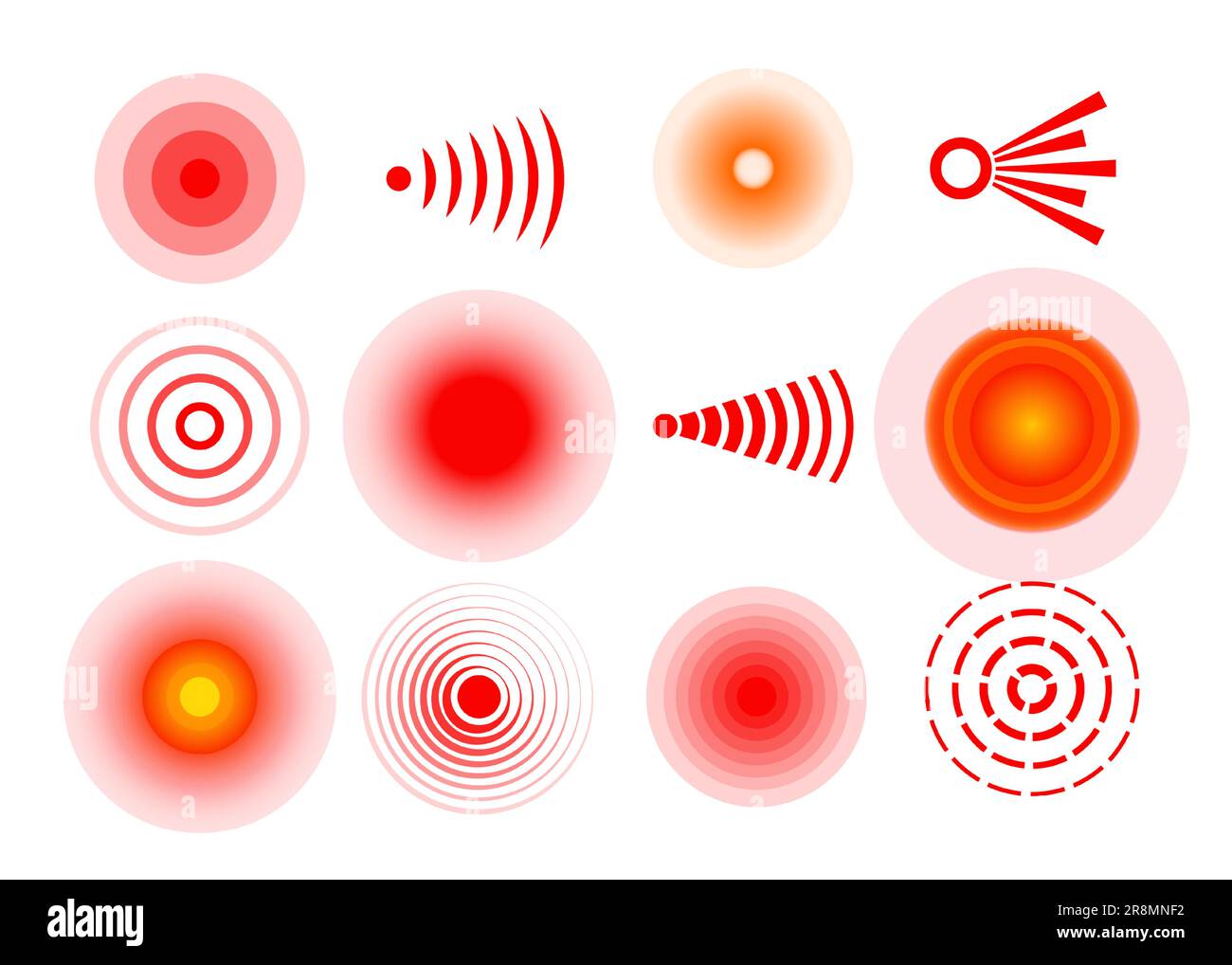Collection of pain targets Stock Vector Image & Art - Alamy