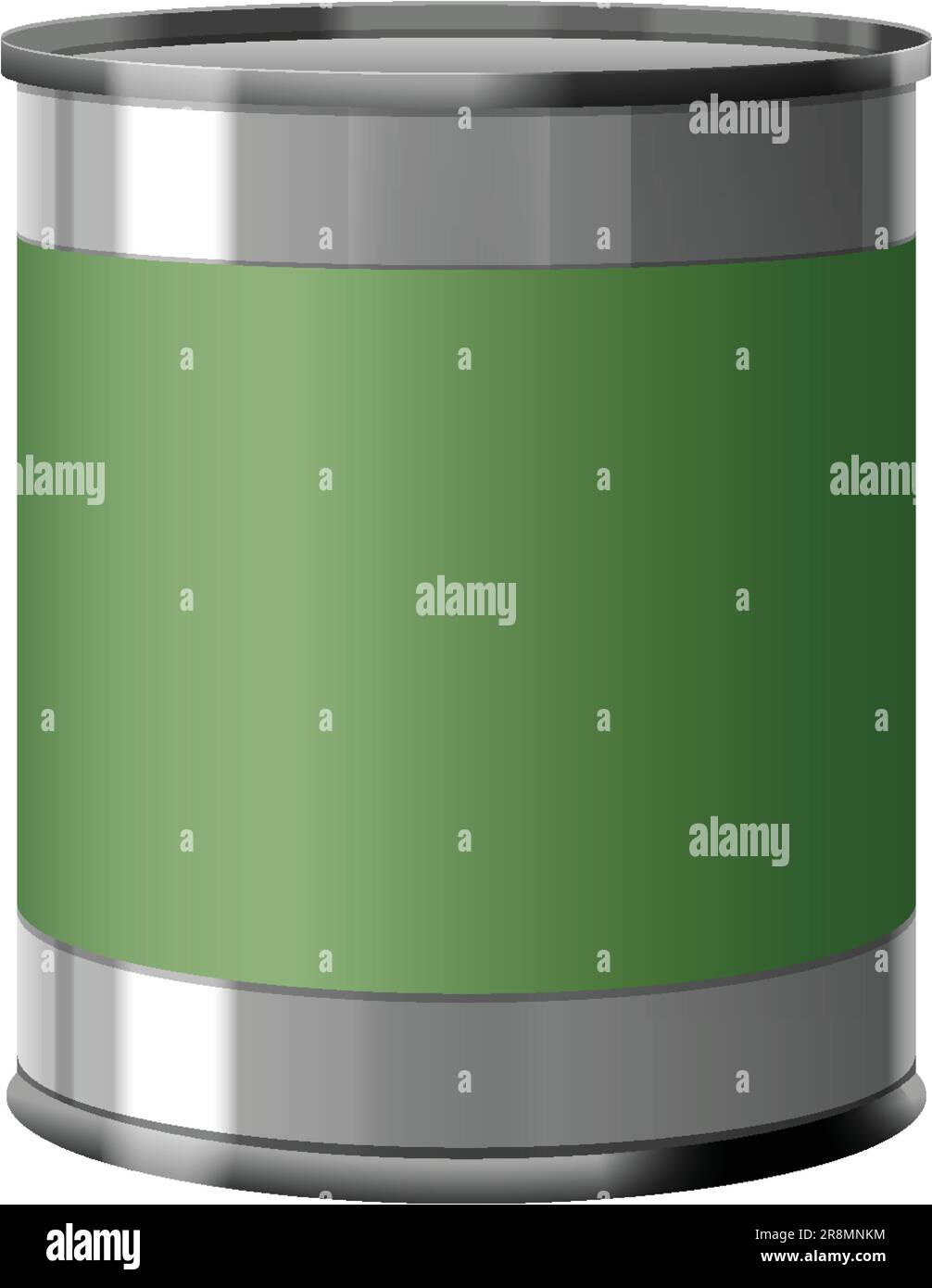 Blank Tin Can Template for Label Design illustration Stock Vector Image ...