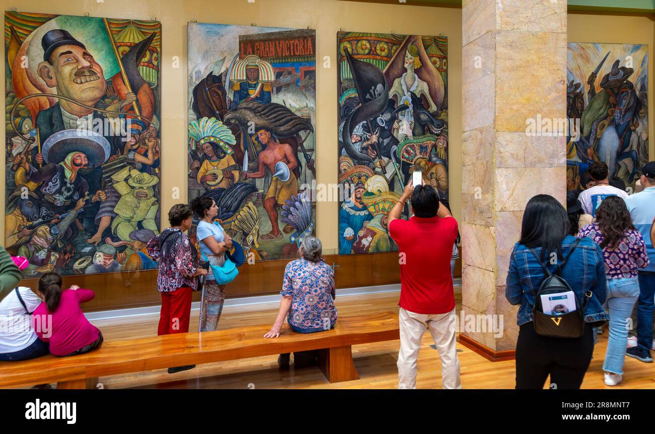 'Carnival de la Vida Mexicana' 1936 mural by Diego Rivera inside ...