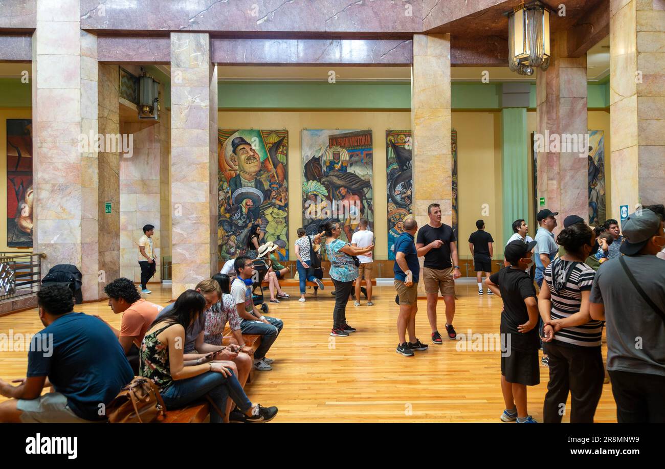 'Carnival de la Vida Mexicana' 1936 mural by Diego Rivera inside ...